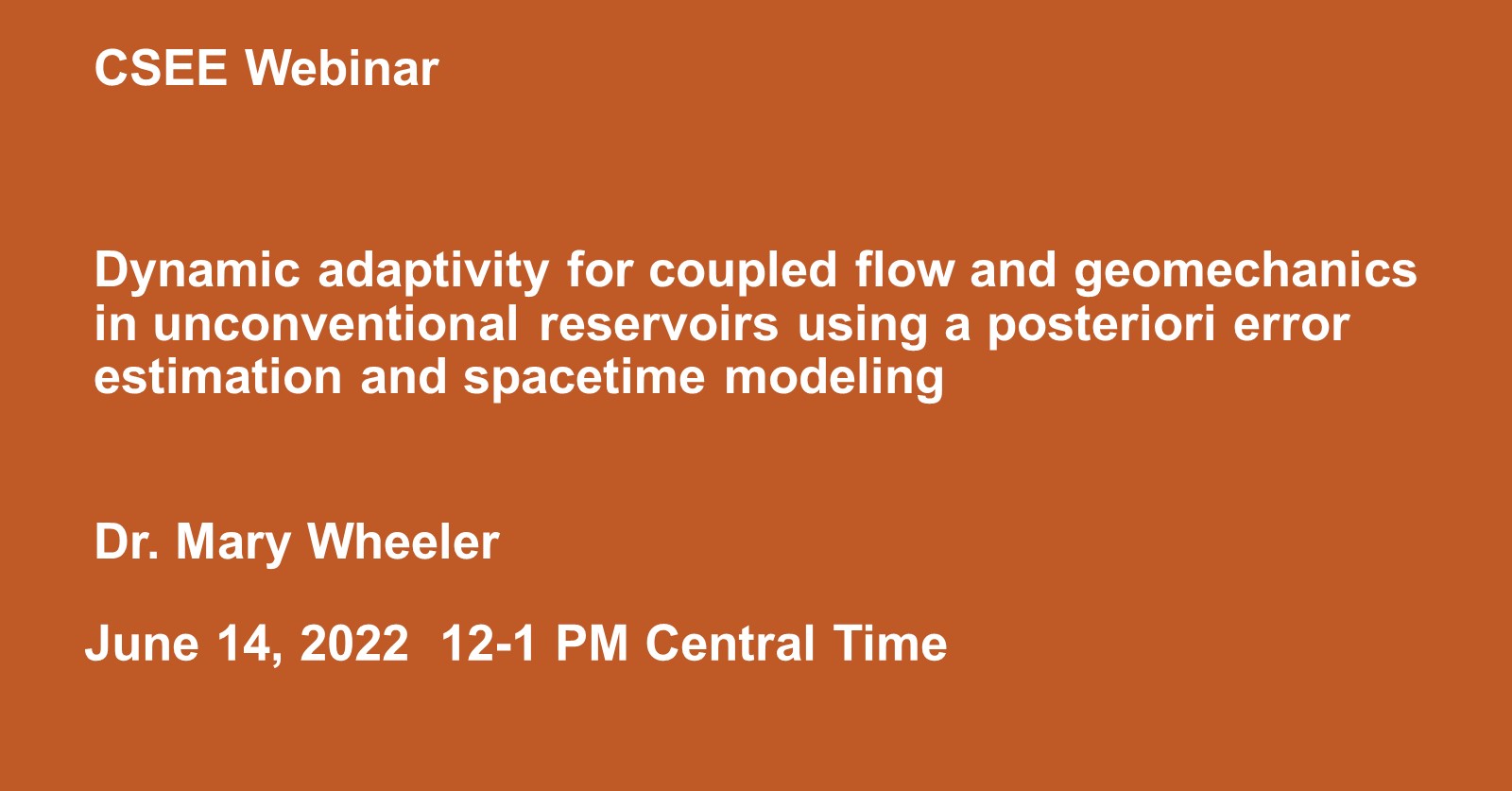 Webinar with Mary Wheeler